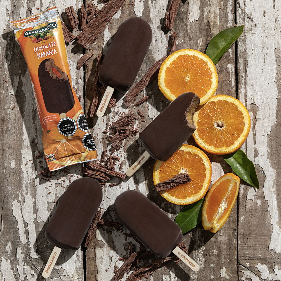 Helados: Helado Paleta Chocolate Naranja Guallarauco 106g