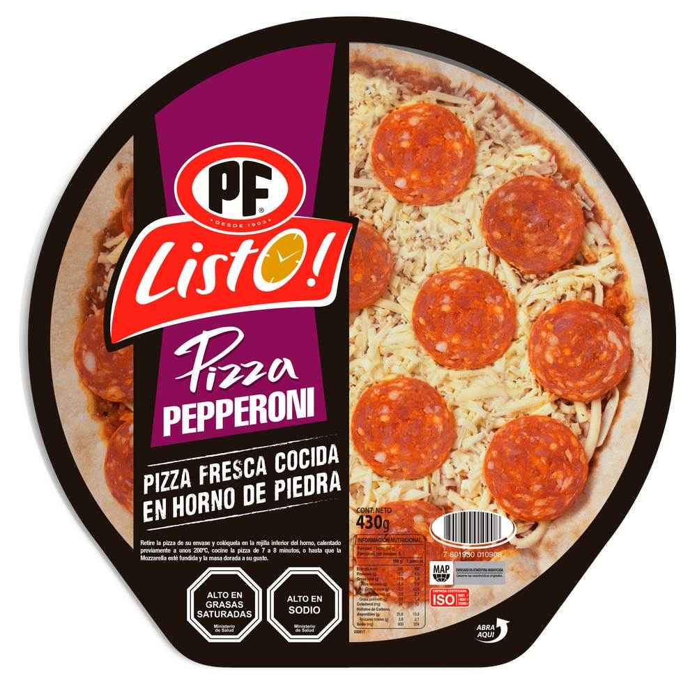 Congelados: Pizza Pepperoni Individual PF 230g