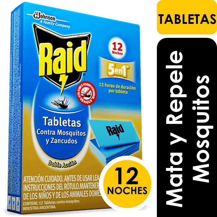 Higiene y limpieza: Raid Tabletas 12 Und Mosquitos y Zancudos