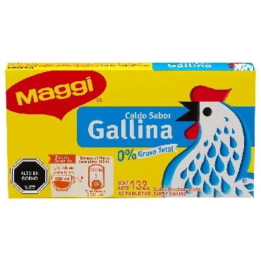 Abarrotes: Caluga Maggi 12 Tabletas Gallina